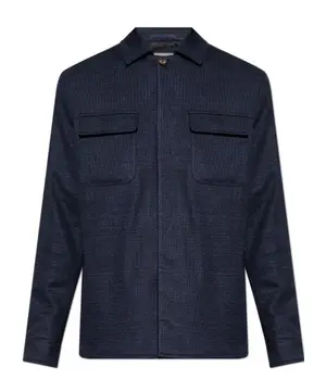 Eleventy Chest Pocket Long-sleeved Shirt