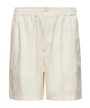Moncler X Gilga Farm Donald Glover Linen Blend Shorts - White