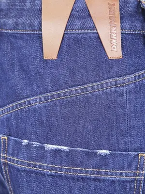 DARKPARK Ines Fold-over Wide-leg Jeans - Blue