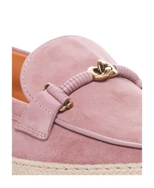 TOD'S Gomma Slip-on Loafers With Horsebit Detailing - Pink