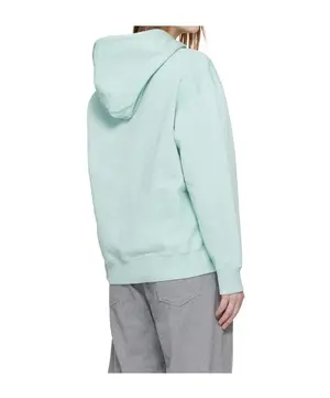 MAISON MARGIELA Logo Patch Hoodie - Light Turquoise