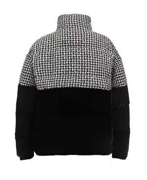 CHARLIE LUCIANO Logo Down Jacket With Stand Collar