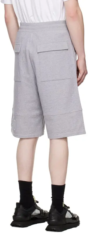 Balmain Logo Cotton Bermuda Shorts