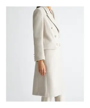 Liu Jo Double Breasted Coat With Notched Lapel