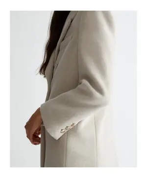 Liu Jo Double Breasted Coat With Notched Lapel