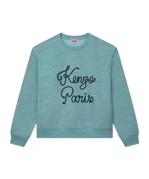 Kenzo Embroidered Crewneck Sweatshirt - Blue