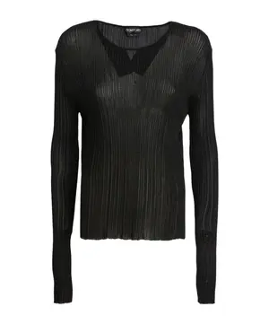 TOM FORD Crewneck Ribbed Knit Top