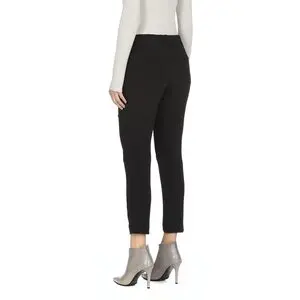 Brunello Cucinelli Cropped Trousers With Elastic Waist - Black