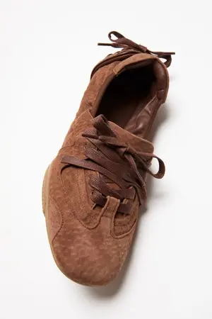 Acne Studios Lace-up Flat Shoes - Brown