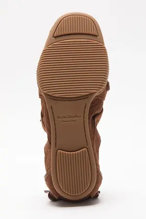 Acne Studios Lace-up Flat Shoes - Brown