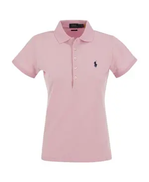 Polo Ralph Lauren Slim Fit Stretch Polo Shirt - Pink