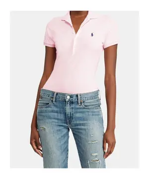 Polo Ralph Lauren Slim Fit Stretch Polo Shirt - Pink