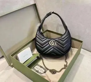 Gucci Gg Marmont Half-moon Mini Bag