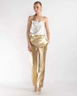 Victoria Beckham High-rise Indented Casual Pants
