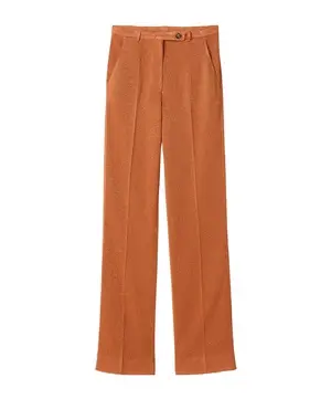 Miu Miu Straight-leg Lurex Pants - Orange