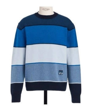 Dior Striped Crewneck Jumper - Blue