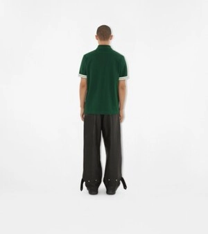 Burberry Short Sleeved Polo Shirt - Green
