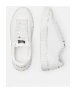 Versace Greca Embossed Lace-up Sneakers
