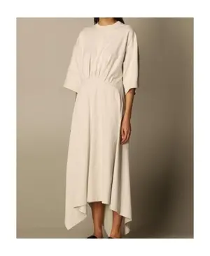 Balenciaga Wrapped T-shirt Dress - Nude