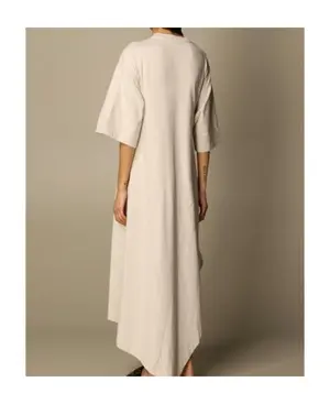 Balenciaga Wrapped T-shirt Dress - Nude