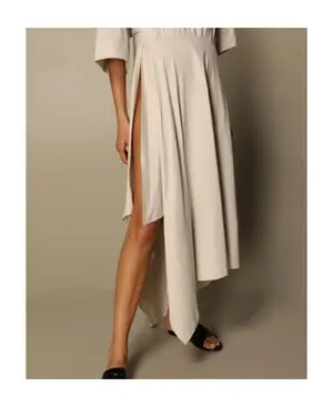 Balenciaga Wrapped T-shirt Dress - Nude