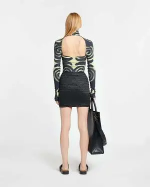 Nanushka Ceara Smocked Mini Skirt