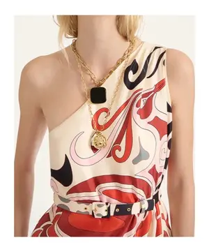 La DoubleJ One-shoulder Maxi Dress With Belt