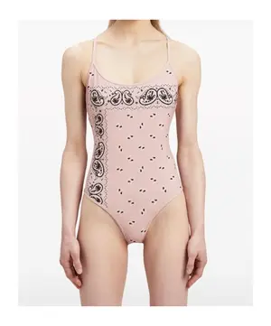 Palm Angels Paisley Print Scoop Neck Swimsuit