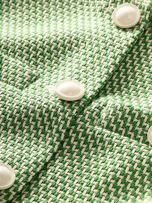 Veronica Beard Round Collar Sleeveless Vest With Pattern