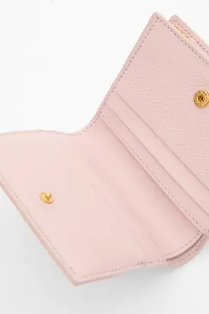 Valentino Garavani Vlogo Plaque Bi-fold Wallet - Pink