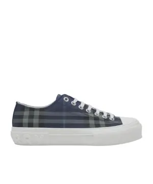 Burberry Checked Low-top Sneakers - Gray