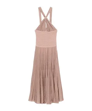 ANTONINO VALENTI Sleeveless Pleated Dress - Nude