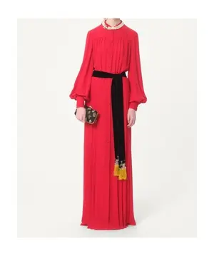 Valentino Garavani Long-sleeved Georgette Gown