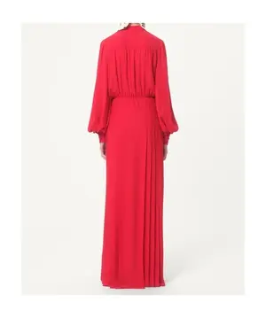 Valentino Garavani Long-sleeved Georgette Gown