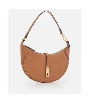 Polo Ralph Lauren Logo Plaque Zipped Mini Shoulder Bag - Brown
