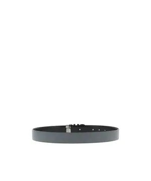 FERRAGAMO Gancini Reversible Belt - Gray