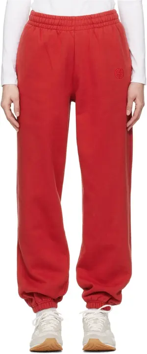 ANINE BING Logo Embroidered Sweatpants
