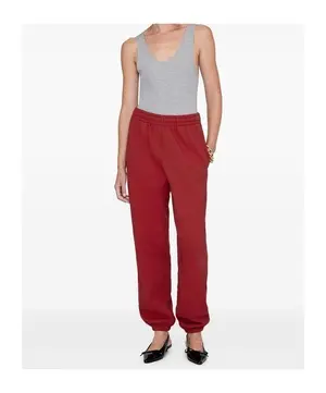 ANINE BING Logo Embroidered Sweatpants