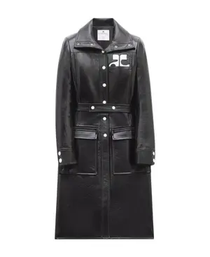 COURREGES Belted Midi Trench Coat
