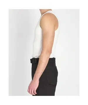 LEMAIRE Ribbed Tank Top - Black