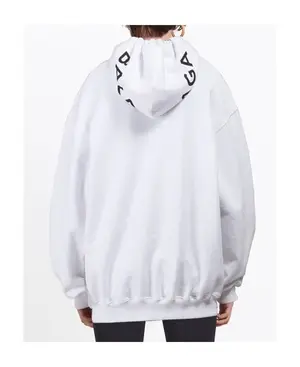Balenciaga Cocoon Hoodie With Logo Print