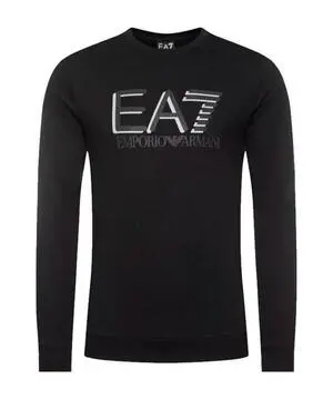EA7 Logo Printed Pullover