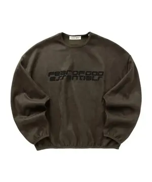 Fear Of God Modern Crewneck Sweatshirt With Letter Decoration - Black