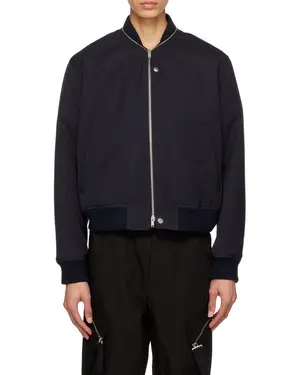 JIL SANDER Zip-up Long-sleeved Bomber Jacket