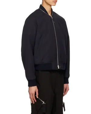 JIL SANDER Zip-up Long-sleeved Bomber Jacket