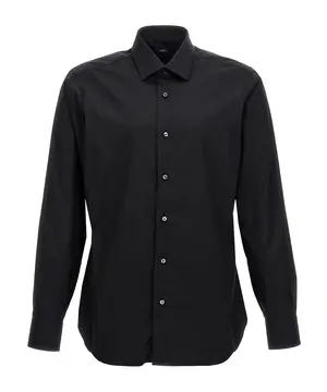 BARBA NAPOLI Classic Poplin Dress Shirt