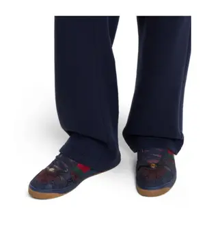 Gucci Screener Bi-color Gg Canvas Sneakers - Dark Blue