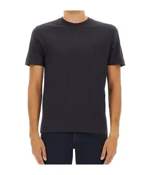 Zegna Short Sleeved Crew Neck Shirt