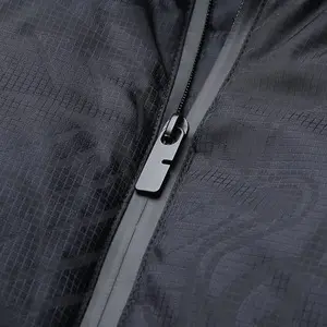 Burberry Funnel Neck Padded Jacket With Embossed Design