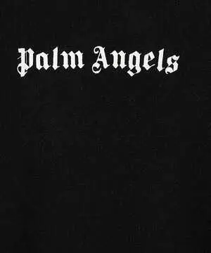 Palm Angels Logo Embroidered Crewneck Jumper - Black